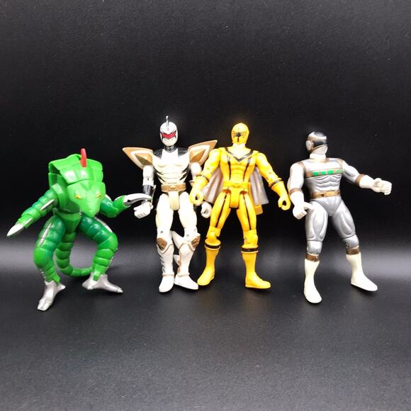 Bandai Namco | Toys | Bandai Mighty Morphin Power Rangers Set Of 4 ...